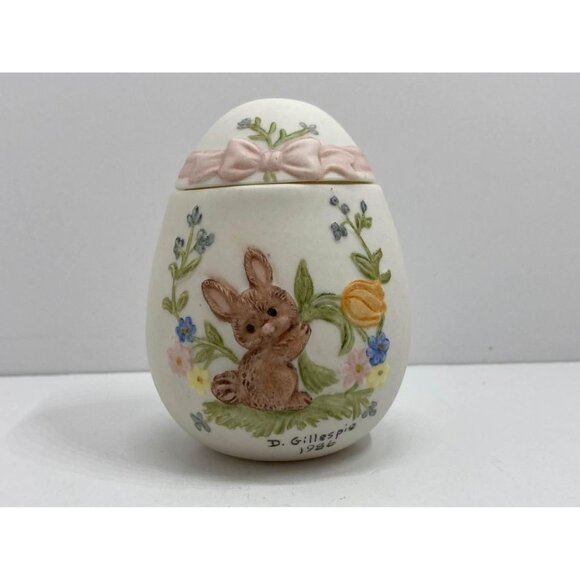 Holiday | Vintage Ceramic Handpainted Easter Egg Box With Lid | Poshmark